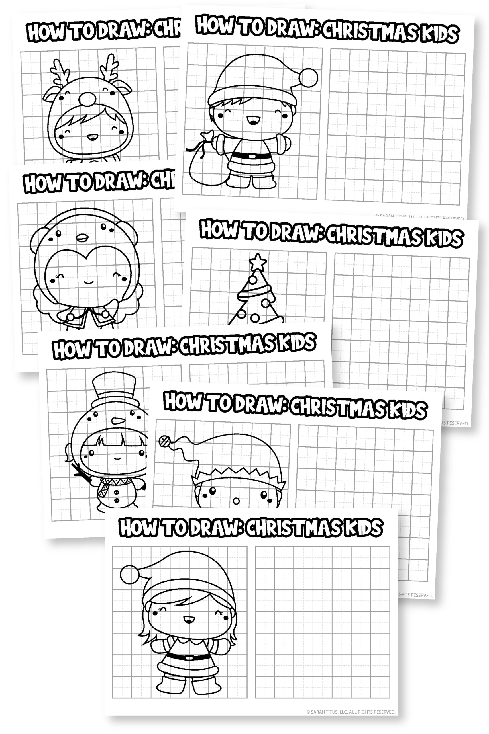How to Draw Christmas {8 Pages} – Sarah Titus