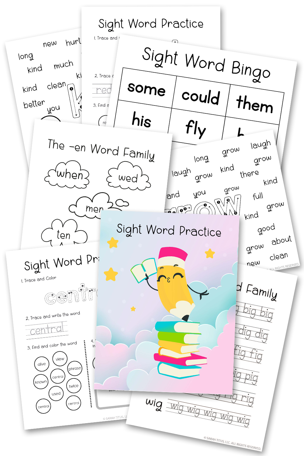 Sight Word Practice Book 220 Pages Sarah Titus Sight Word Practice Book 220 Pages Sarah Titus