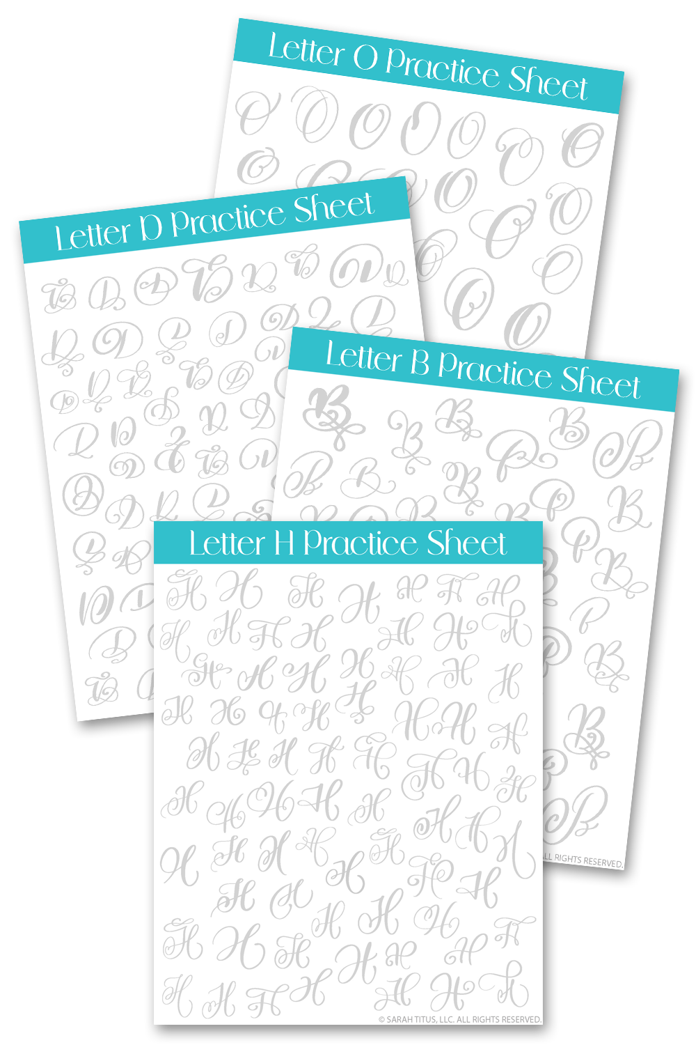 Alphabet Hand Lettering Practice Sheets {35+ Page Workbook} – Sarah Titus