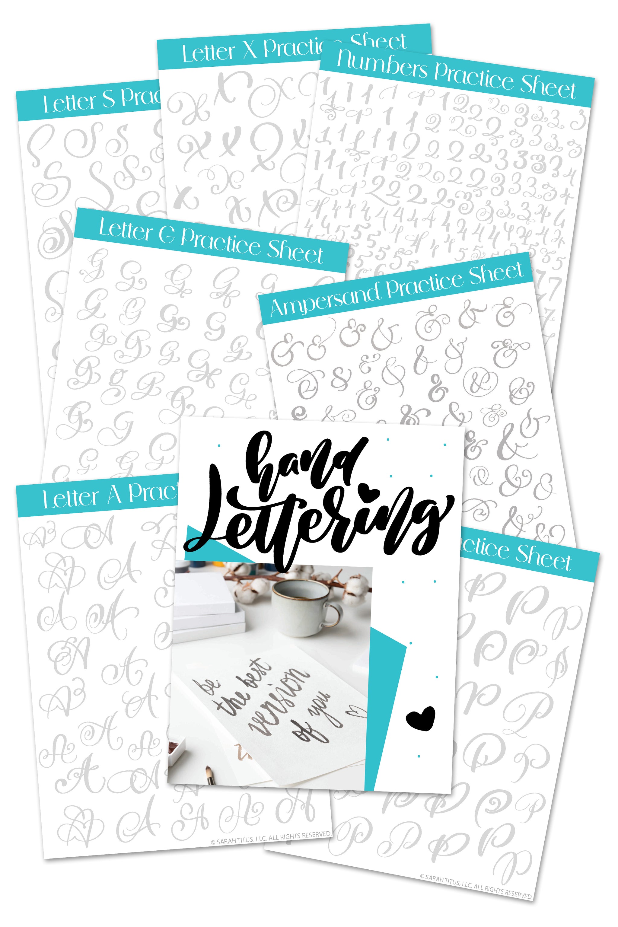 Alphabet Hand Lettering Practice Sheets {35+ Page Workbook} – Sarah Titus