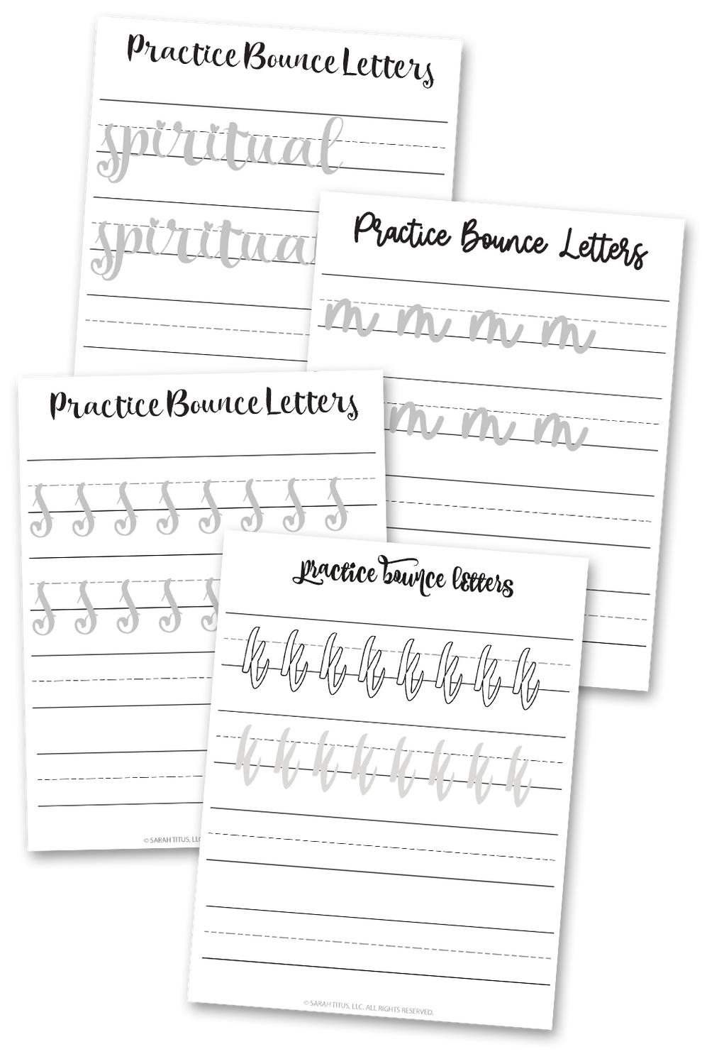 Bounce Hand Lettering Practice Binder {200+ Pages} – Sarah Titus