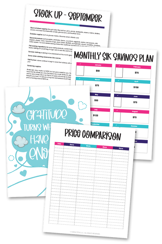 Budget Bundle {1,000+ Pages} – Sarah Titus