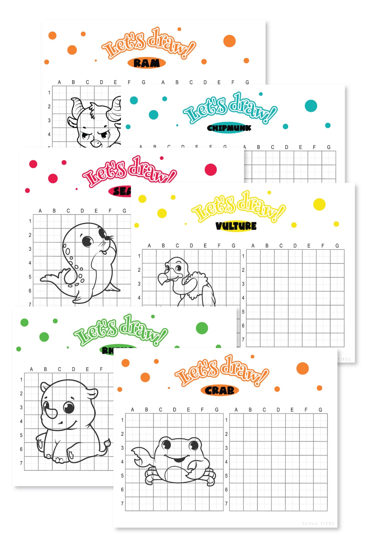 How to Draw Noah's Ark Animals {30+ pages} – Sarah Titus