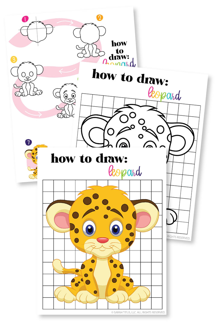 How to Draw a Leopard {8 Pages} – Sarah Titus