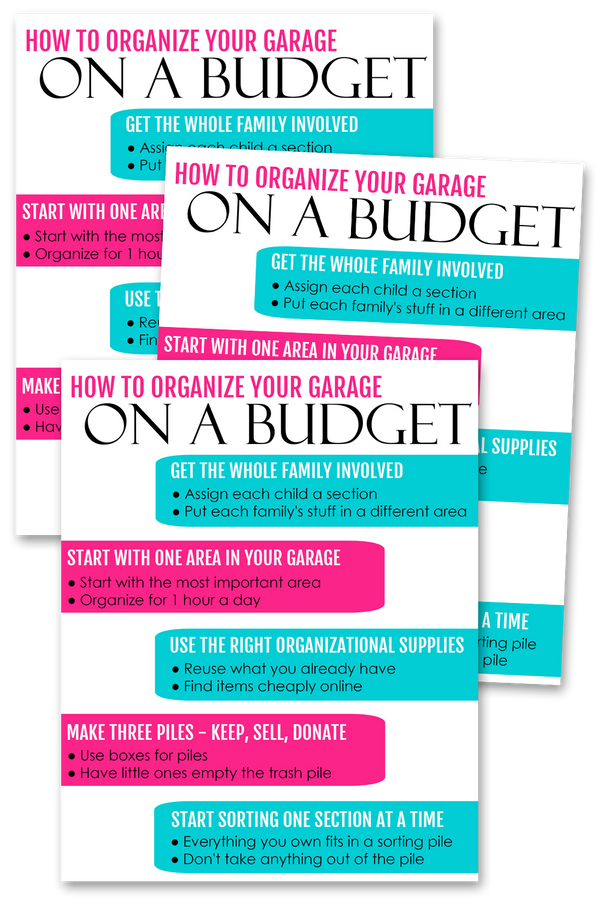How to Organize Your Garage on a Budget Cheatsheet – Sarah Titus