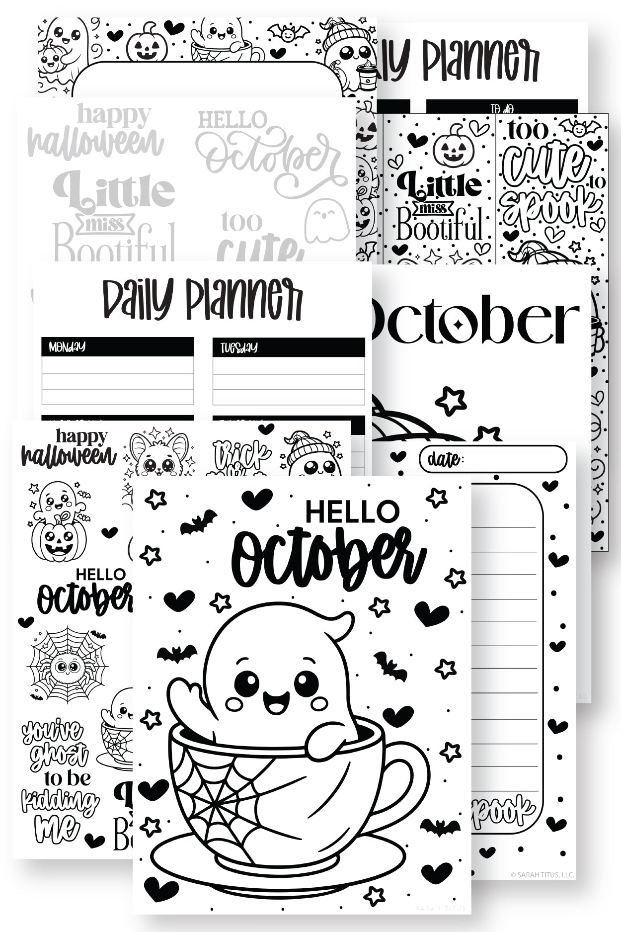 October Daily Planner Pack {9 Pages} – Sarah Titus