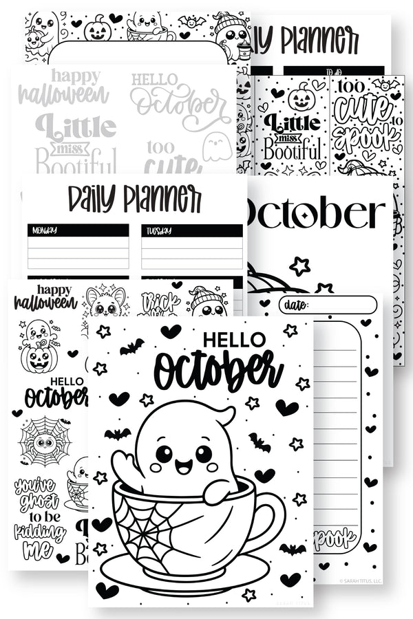 October Daily Planner {9 Pages} – Sarah Titus