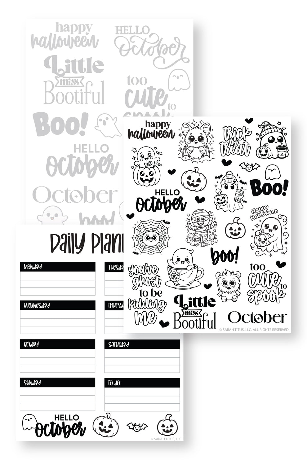 October Daily Planner Pack {9 Pages} – Sarah Titus