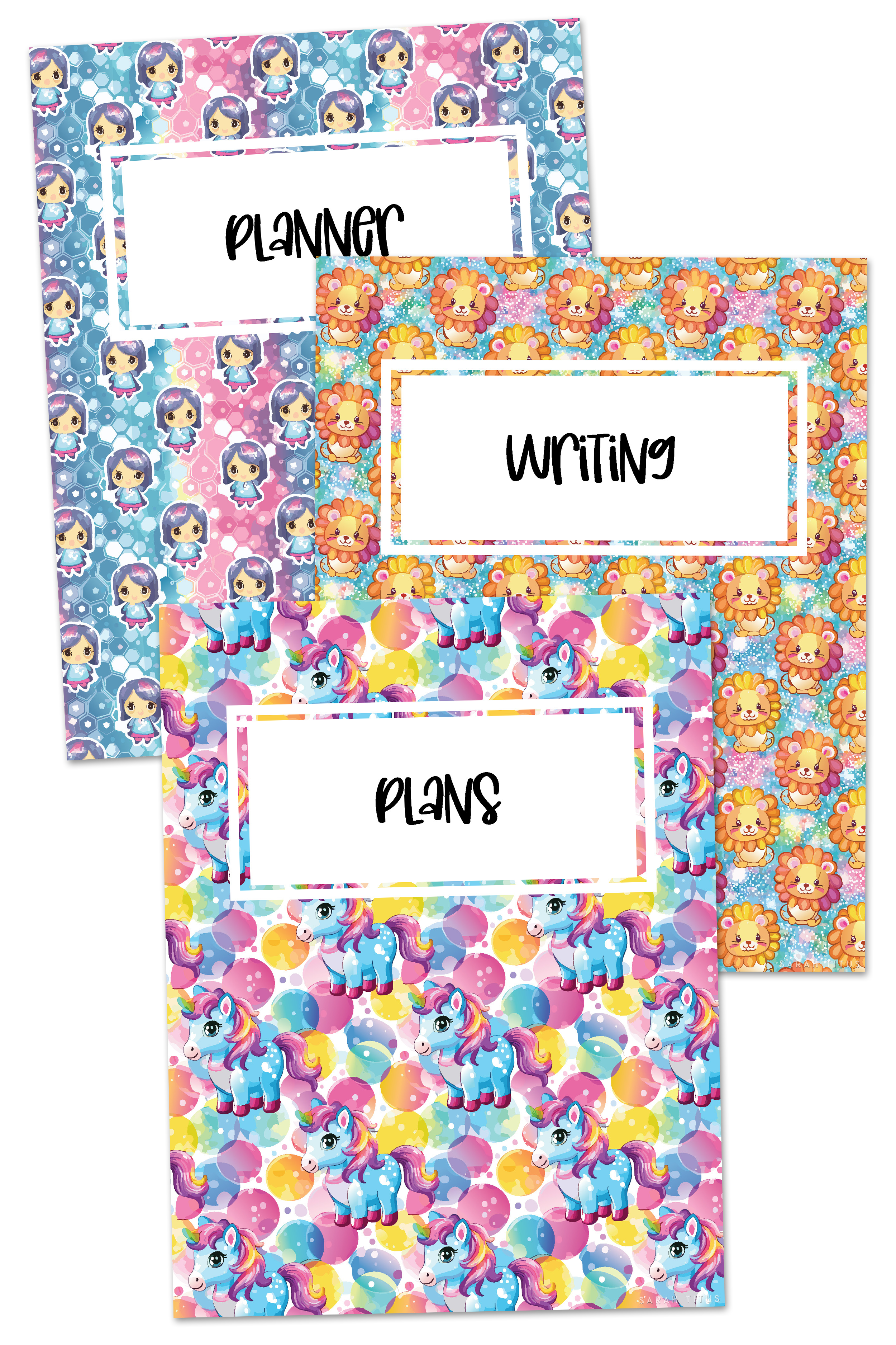 School Binder Covers & Dividers {50 Pages} – Sarah Titus