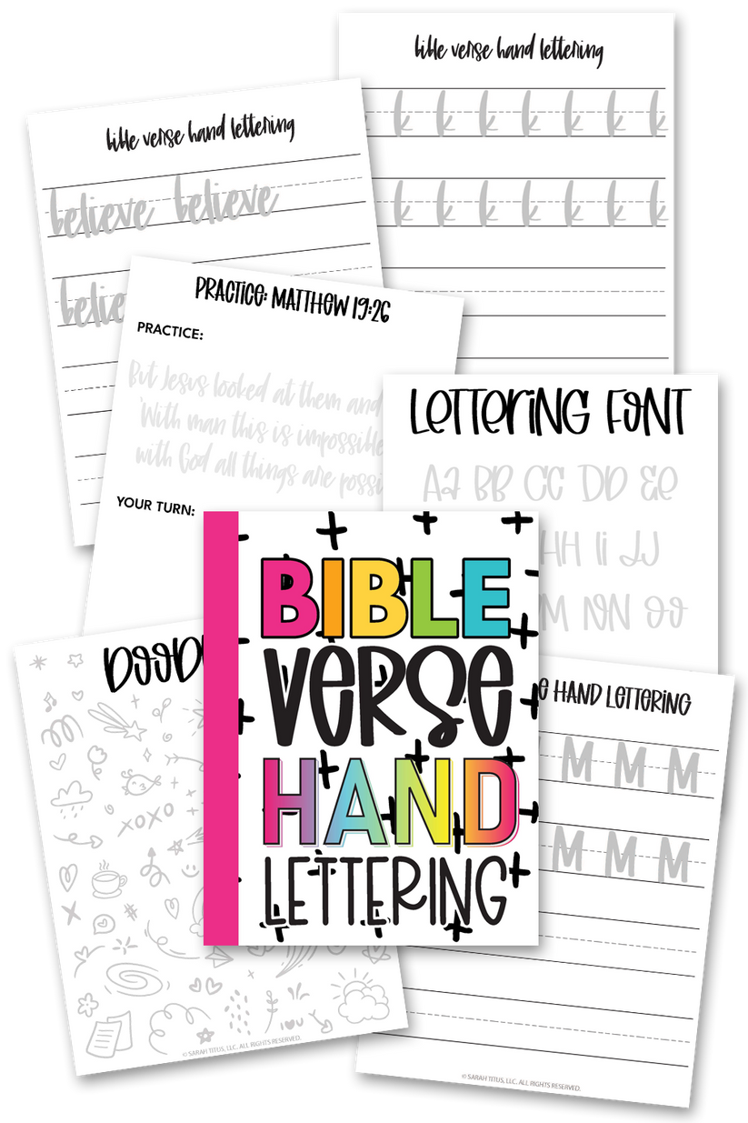 Bible Verse Hand Lettering Binder {275+ Pages} – Sarah Titus