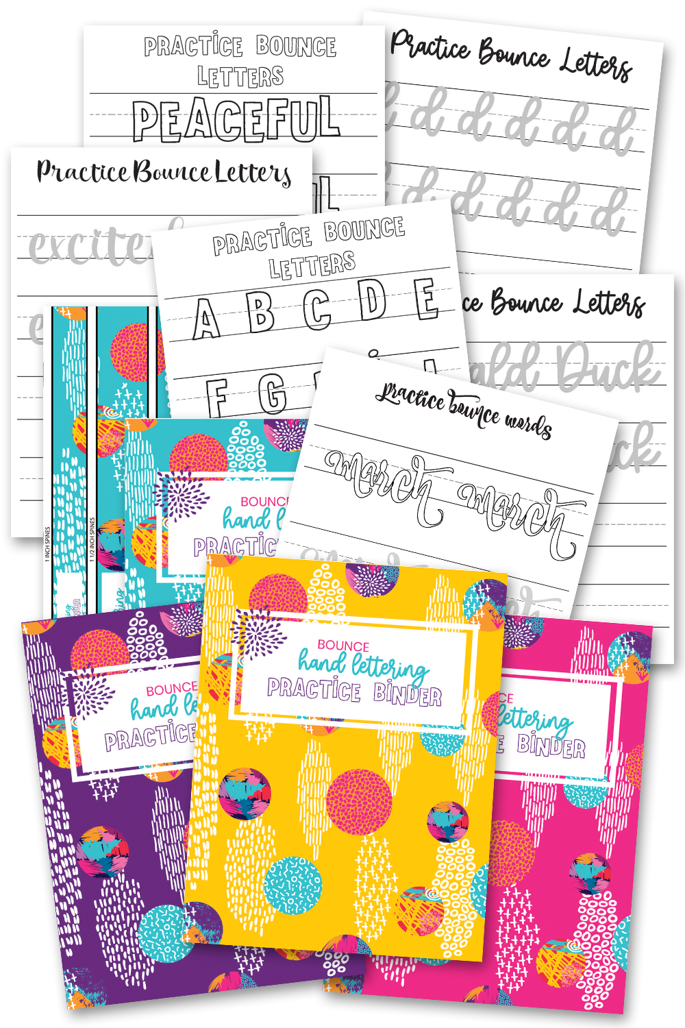 Bounce Hand Lettering Practice Binder {200+ Pages} – Sarah Titus