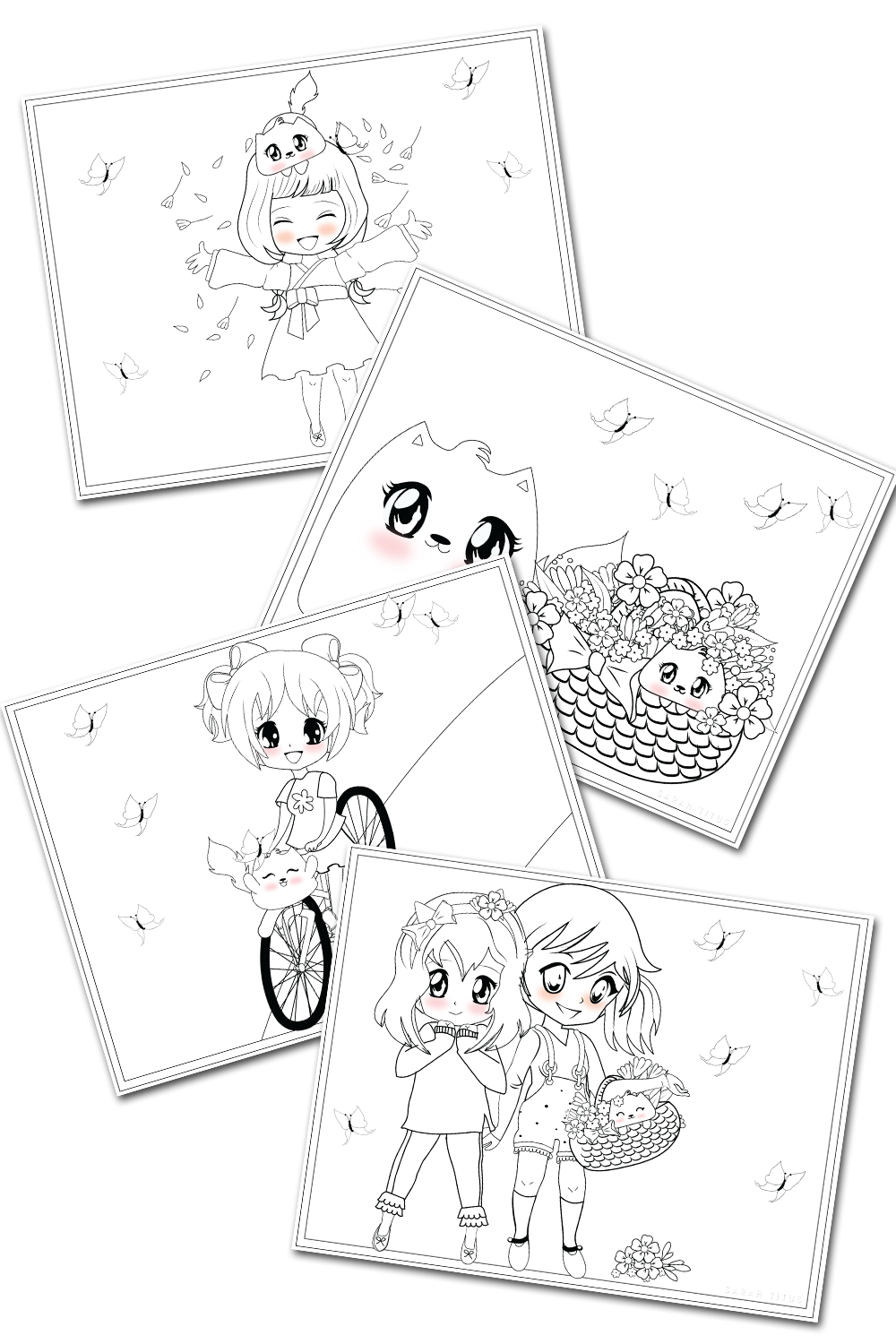 Anime Chibi Coloring Pages For Girls