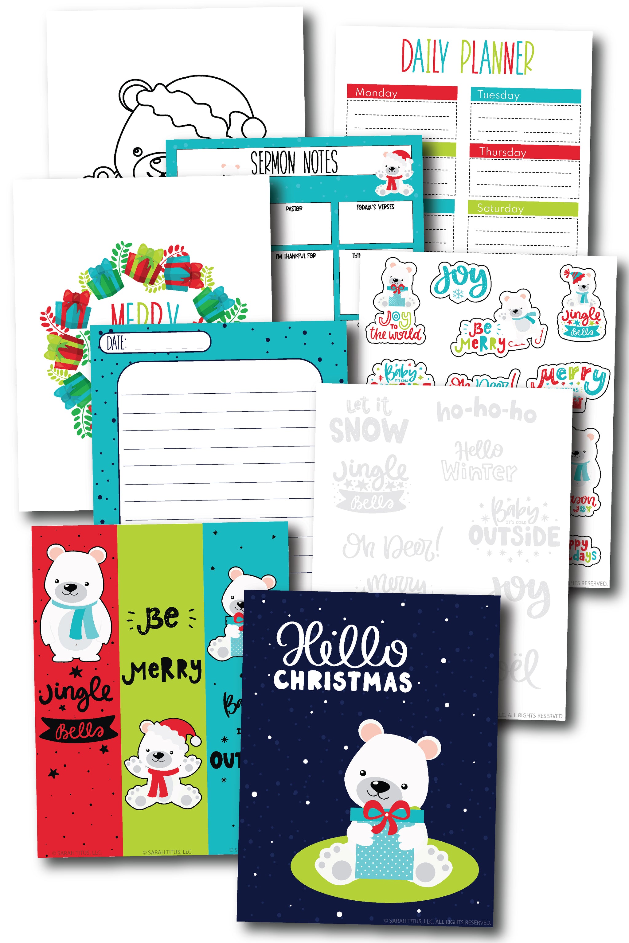Christmas Daily Planner Pack {40+ Pages} – Sarah Titus
