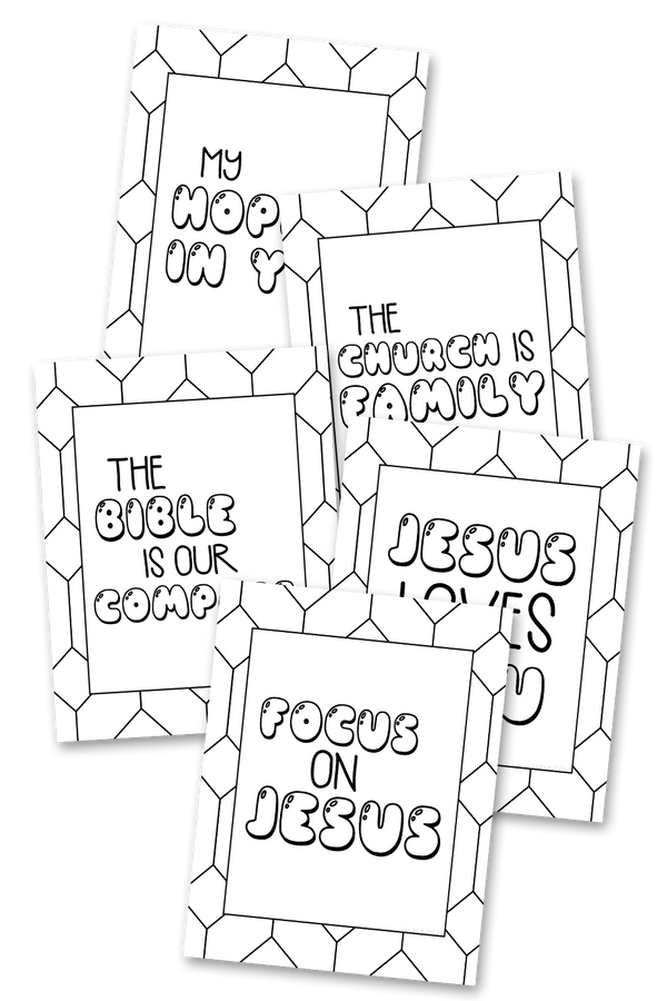 Focus on Jesus Coloring Sheets – Sarah Titus