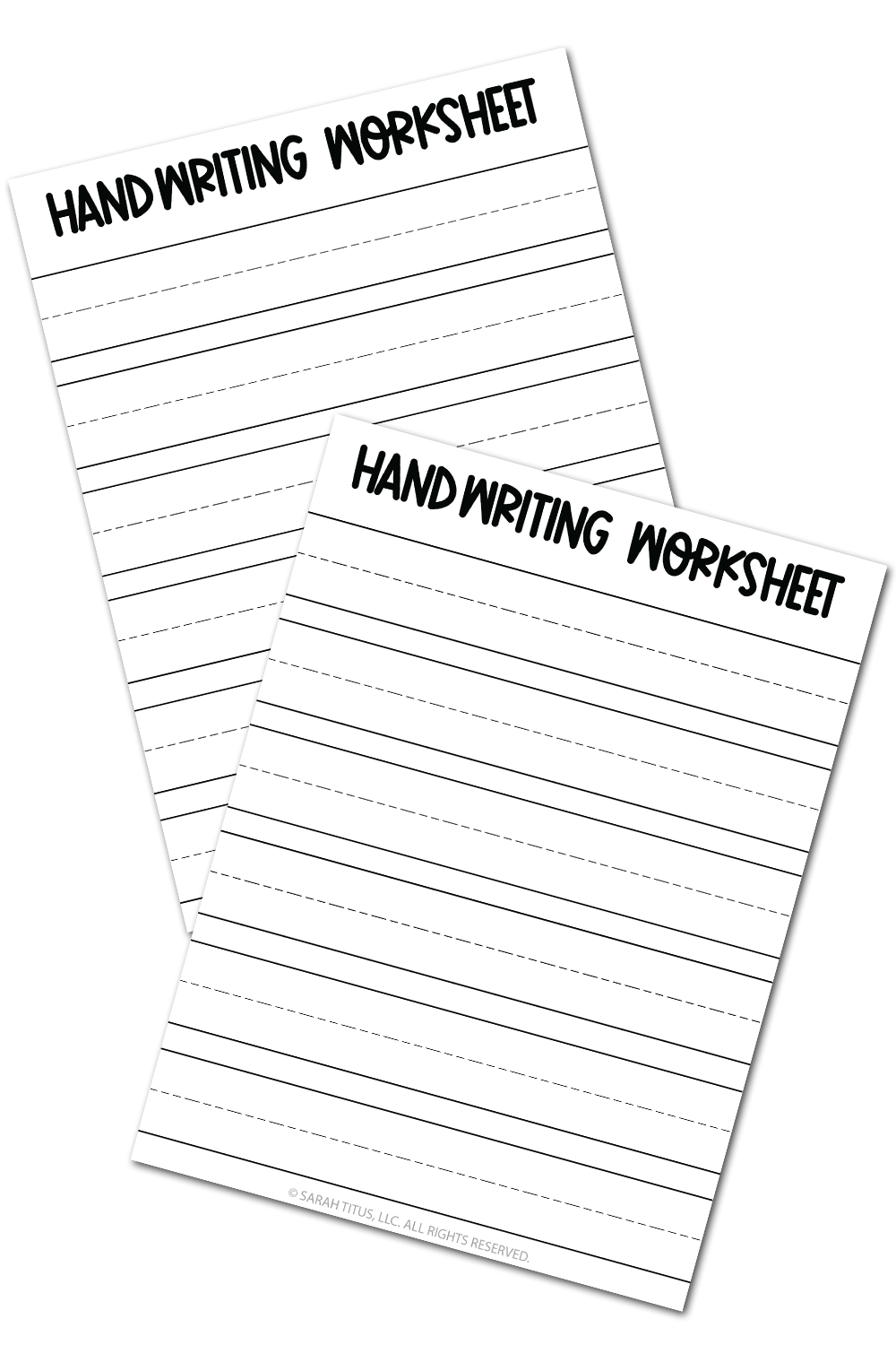 Handwriting Worksheet Sarah Titus Handwriting Worksheet Sarah Titus