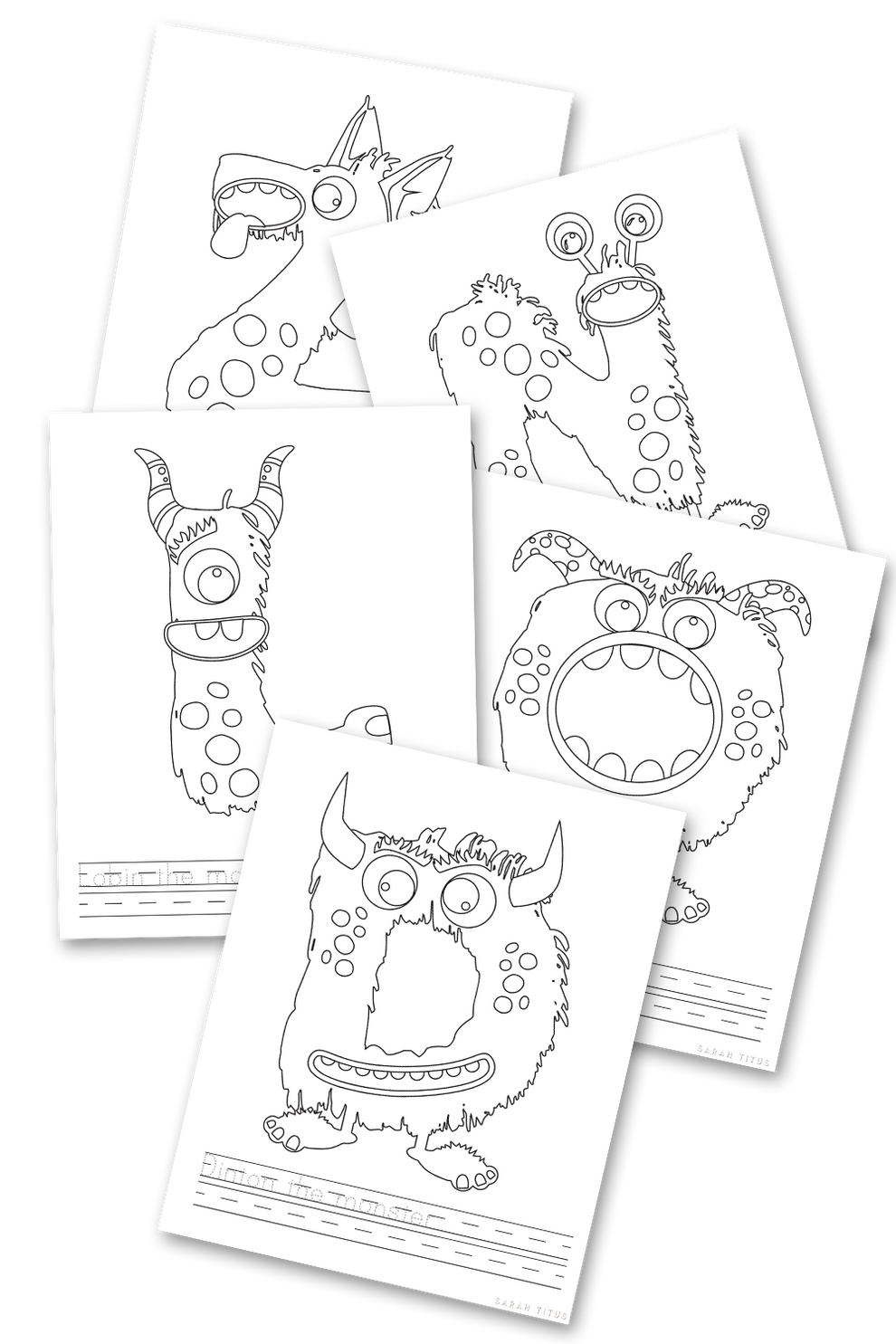 Monster Alphabet Handwriting Practice Sheets {26 Pages} – Sarah Titus