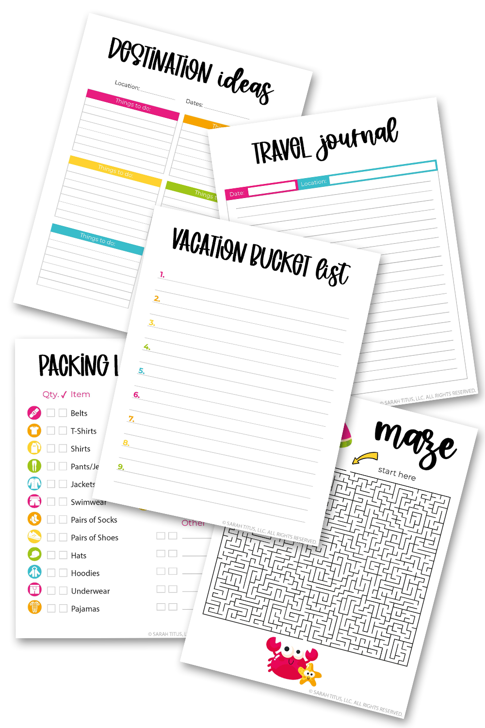 Travel Binder {23 Pages} – Sarah Titus